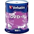 Amazon.com: Verbatim DVD+R Blank Discs AZO Dye 4.7GB 16X Recordable Disc - 100 Discs Spindle