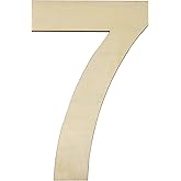 Amazon.com: HILAZA 12 Inch Large Wooden Number 6, 1/4 Inch Thick ...