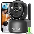 Amazon.com : Xega 4G Cellular Indoor Security Camera Wireless with Built-in SIM Card, 7800mAh ...