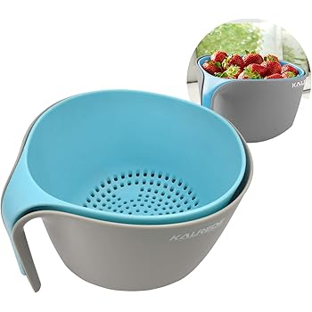 Amazon.com: CHICHIC 2-in-1 kitchen Strainer/Colander & Bowl Sets, Large ...
