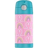 Amazon.com: THERMOS FUNTAINER 12 Ounce Stainless Steel Vacuum Insulated Kids Straw Bottle ...