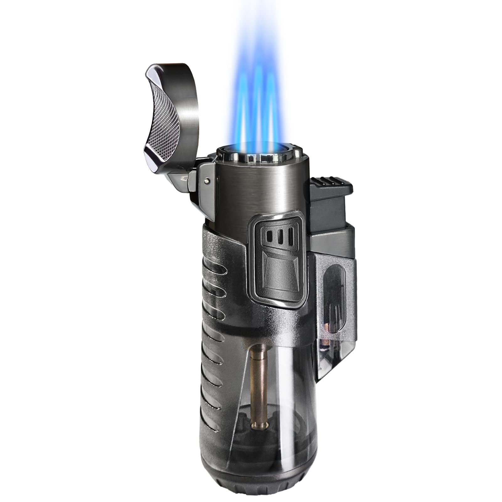 Urgrette Torch Lighter 1 Pack Butane Refillable Triple Jet Flame Torch ...