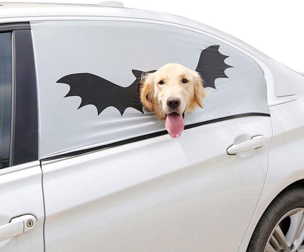 AZXAZ Murciélago cubierta de ventana de coche para perro montar ...