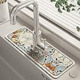Amazon.com - KHBVCG Fantasy Style Faucet Draining Mat, Diatom Mud ...