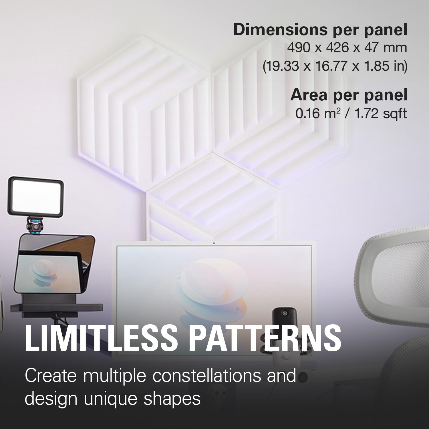 Mua Wave Panels Starter Set (White)- 6 acoustic treatment panels, dual ...