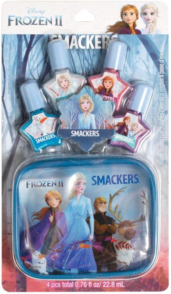 Amazon.com: Disney Frozen 2 Smackers 4 Piece Nail Polish Gift Set 1.16 ...
