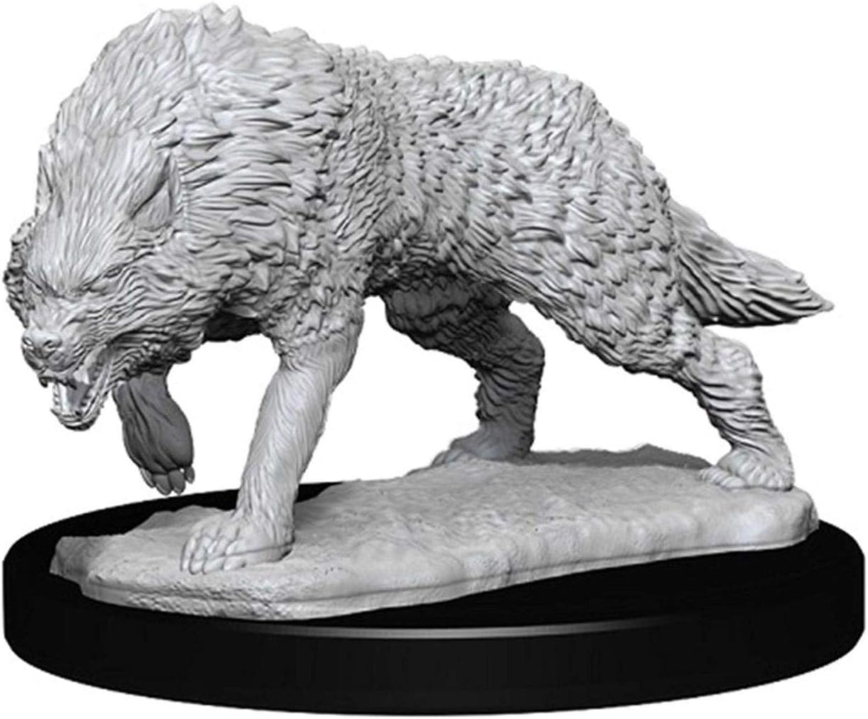 Dungeons & Dragons Wizkids: Deep Cuts Unpainted Miniatures: Timber Wolf ...