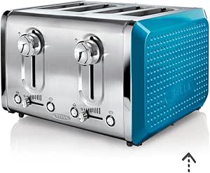Amazon.com: BELLA 13910 Dots Collection 4-Slice Toaster, Teal: Teal ...