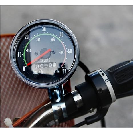 Speed Meter Bicycle Bike Analogue Odometer Speedmeter Cycling Mileage ...