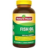 Nature Made Fish Oil 1200 mg w. Omega-3 360 mg Softgels 100 Ct : Amazon.com.mx: Salud y Cuidado ...