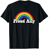 Amazon.com: Gay Pride Ally Shirt LGBT Shirt Friends Proud Ally t-shirt ...