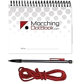 Marching Band Dot Book - Black Marching Band Director Notebook: Press ...