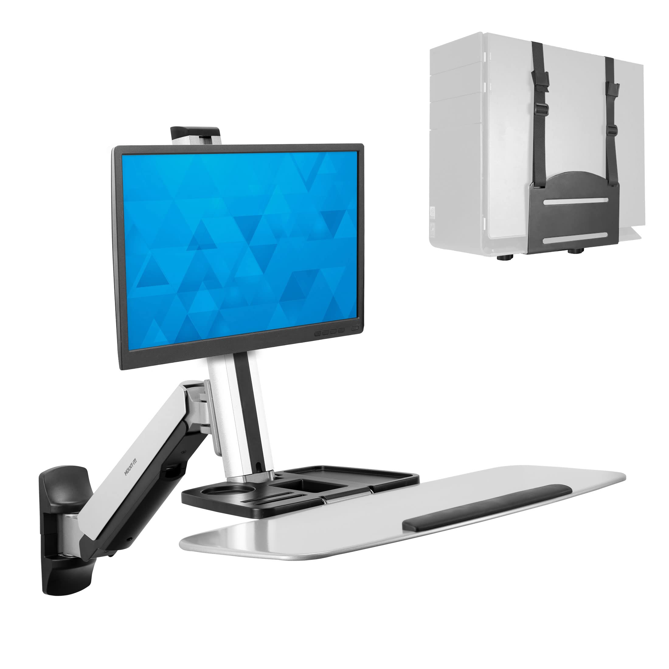 Mua Mount-It! Sit Stand Wall Mount Workstation | Adjustable Height ...