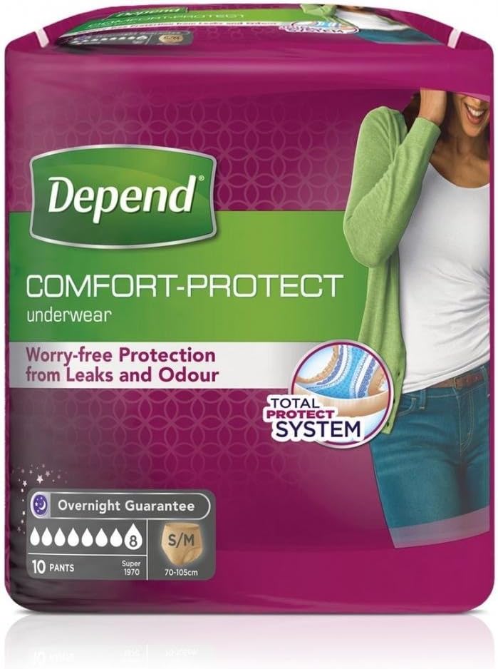 THREE PACKS of Depend For Women Absorbent Underwear Super Small/Medium ...