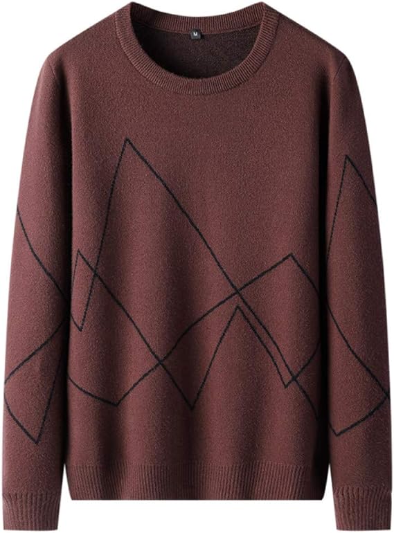 Suéter Informal para Hombre, suéter y suéteres de algodón con Cuello ...