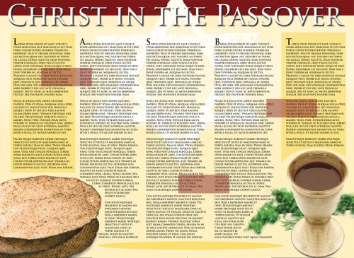 Christ in the Passover - Laminated Wall Chart: Amazon.co.uk: Rose ...