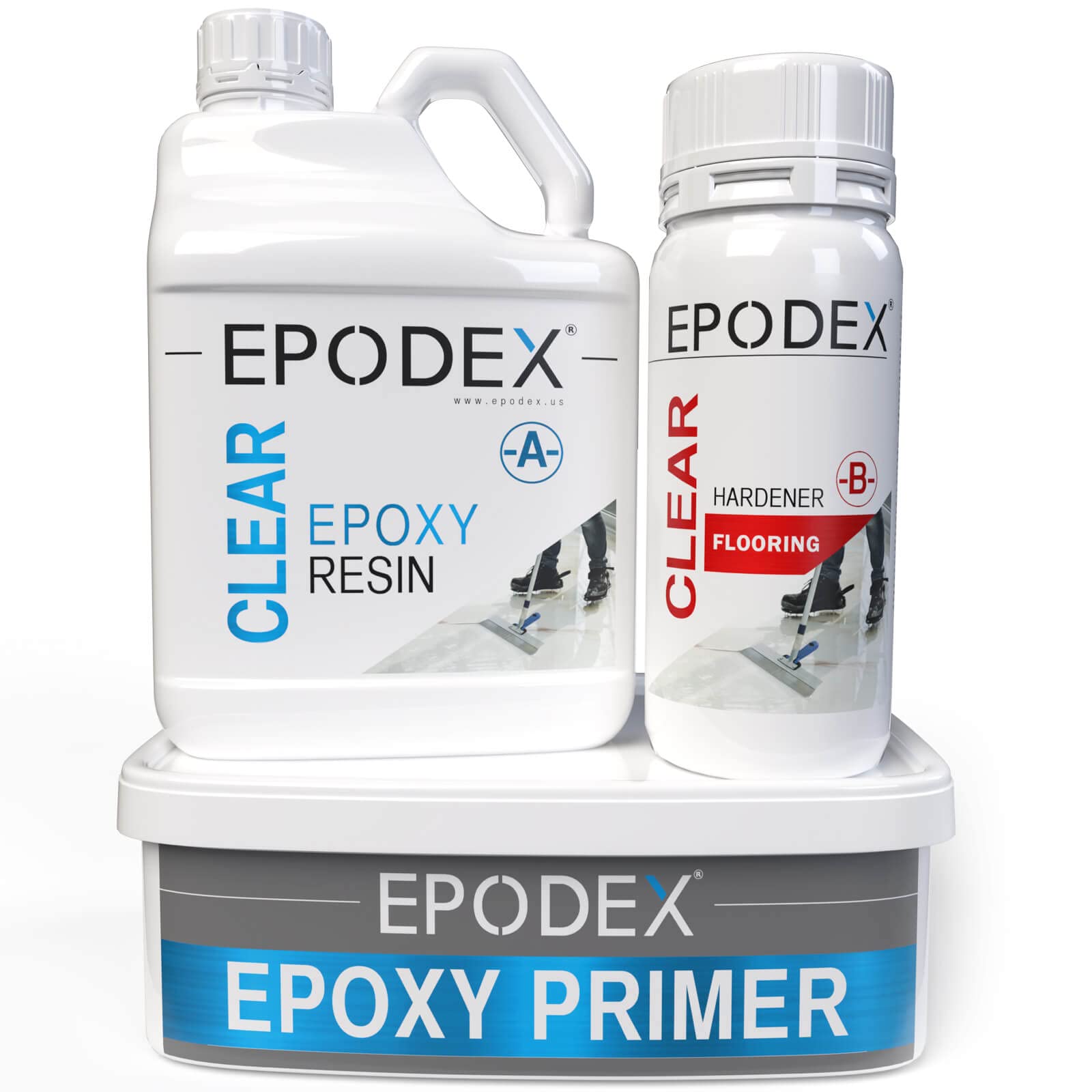 EPODEX® Flooring Epoxy Resin Kit Many Colors Designer Floors, Garage ...
