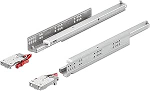 Gedotec Rieles para cajones de 300 mm con amortiguación, rieles ...