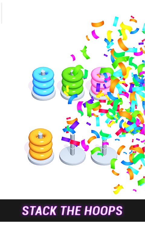 Amazon.com: Stack Colorful Hoop Sort! Color Match - Sorting Puzzle Game ...