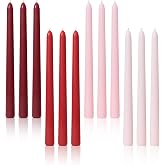 Amazon.com: Viyffo Taper Candles 10 Inch Red Set of 20 Unscented ...