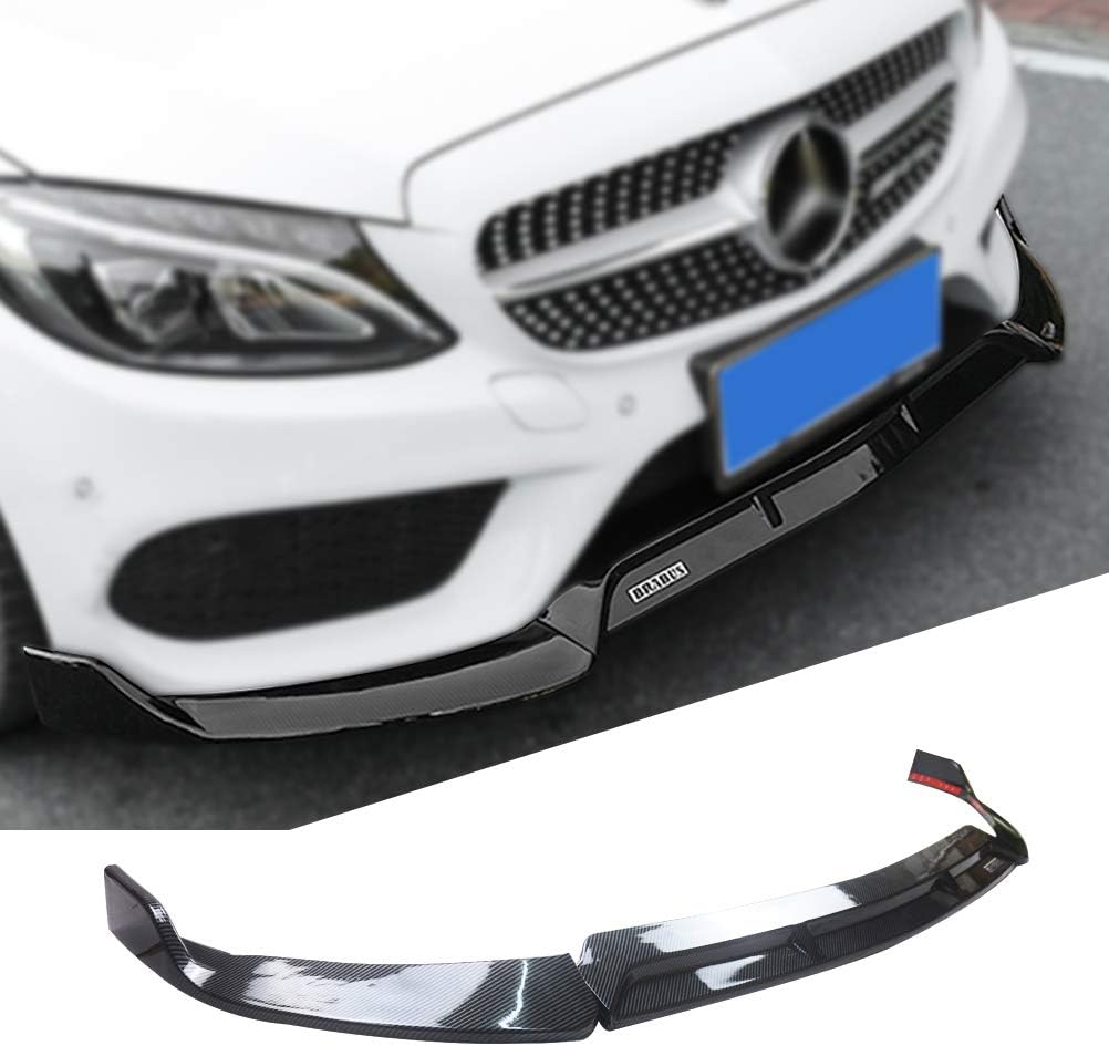 Front Bumper Lip for 2019-2020 Mercedes Benz W205 C-Class Accessories ...