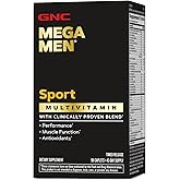 Amazon.com: GNC Mega Men Sport Multivitamin | Performance, Muscle ...