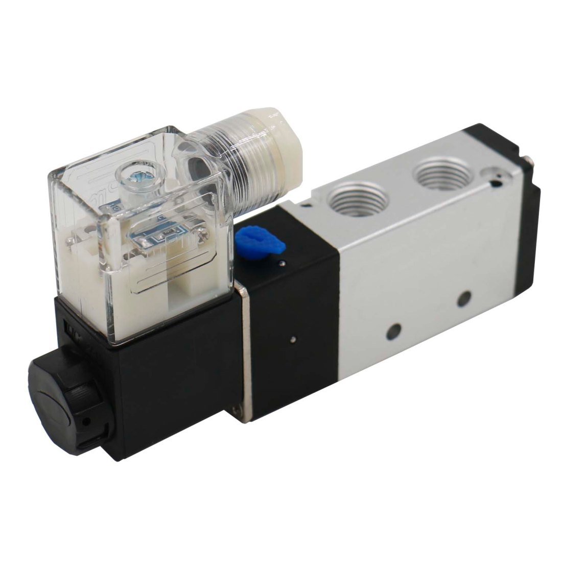 Baomain Solenoid Valve 4V210-08 DC 24V 2 Position 5 Way PT1/4 Internally Piloted Acting Single ...