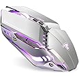 Amazon.com: TENMOS T12 Wireless Gaming Mouse Rechargeable, 2.4G Silent ...