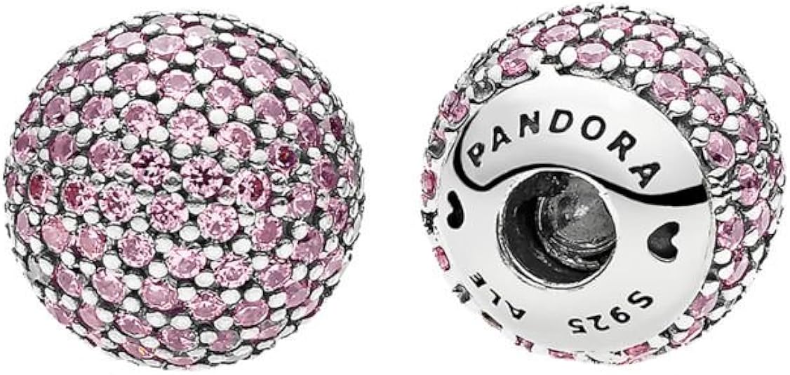 PANDORA Interchangeable End Caps in Sterling Silver with 127 Pavé-Set ...
