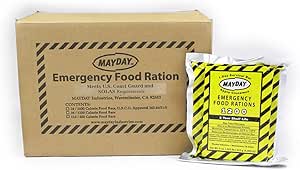 Amazon.com: Mayday Emergency Food Bars, 1200 Calorie Meal Replacement ...