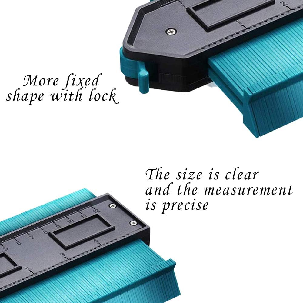 THETAG Contour Gauge, Self-Locking profiler Gauge Plastic Irregular ...