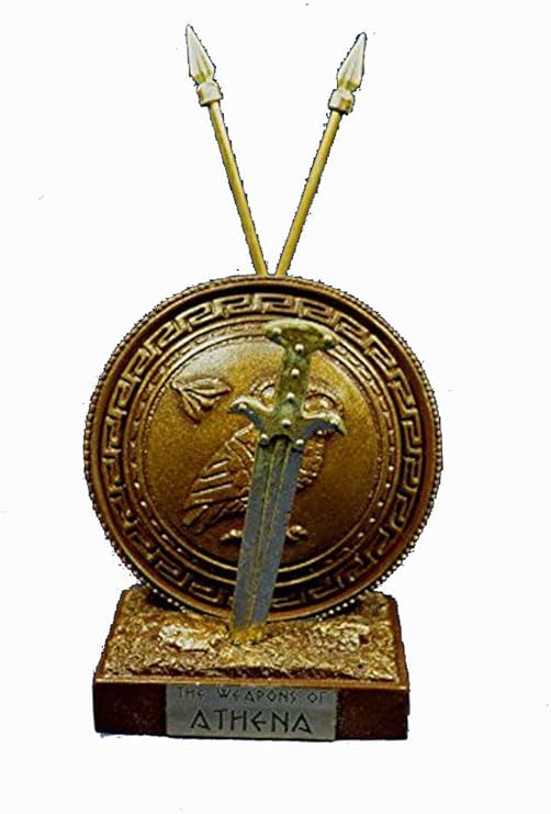 Amazon.com: Estia Creations Athena Sculpture Weapon Alabaster Set with ...