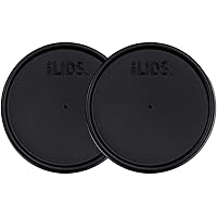 Amazon.com: iLIDS Mason Jar Storage Lid, Regular Mouth, Black, Pack of ...
