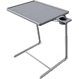 Amazon.com: Adjustable TV Tray Table - TV Dinner Tray on Bed & Sofa ...