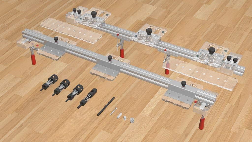Gabarit Minifix-3 têtes, rayonnage et chevilles d’assemblage, par ...
