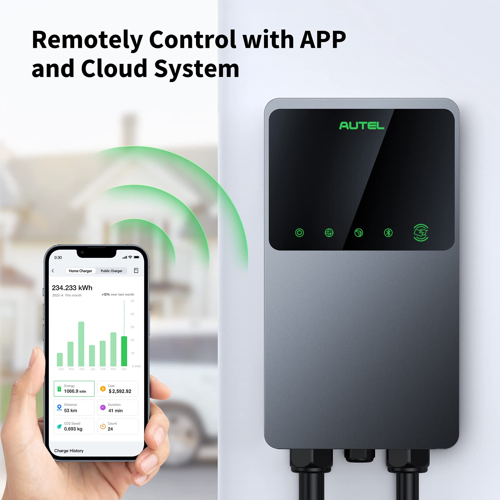 Mua Autel MaxiCharger Home Electric Vehicle (EV) Charger, up to 40 Amp ...