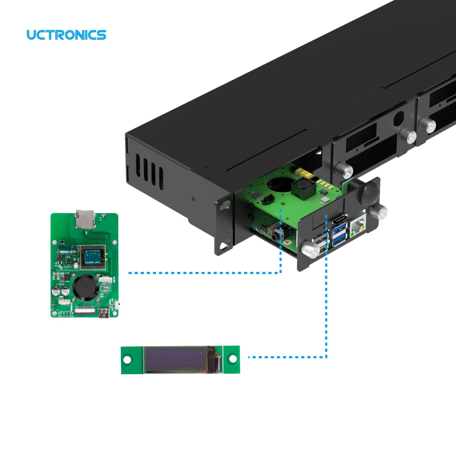 Mua UCTRONICS for Raspberry Pi Rackmount Complete Enclosure 2.0 with ...