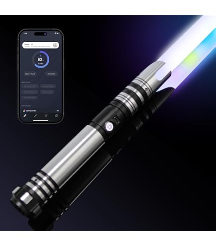 Star Wars Lightsabers ELESKOCO Smooth Swing Lightsaber, Motion Control ...