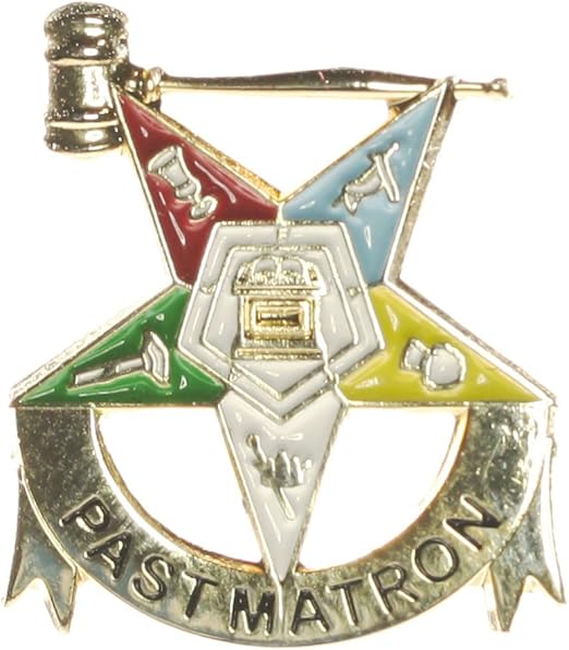 Amazon.com: OES Past Matron Eastern Star One Inch Lapel Pin: Clothing