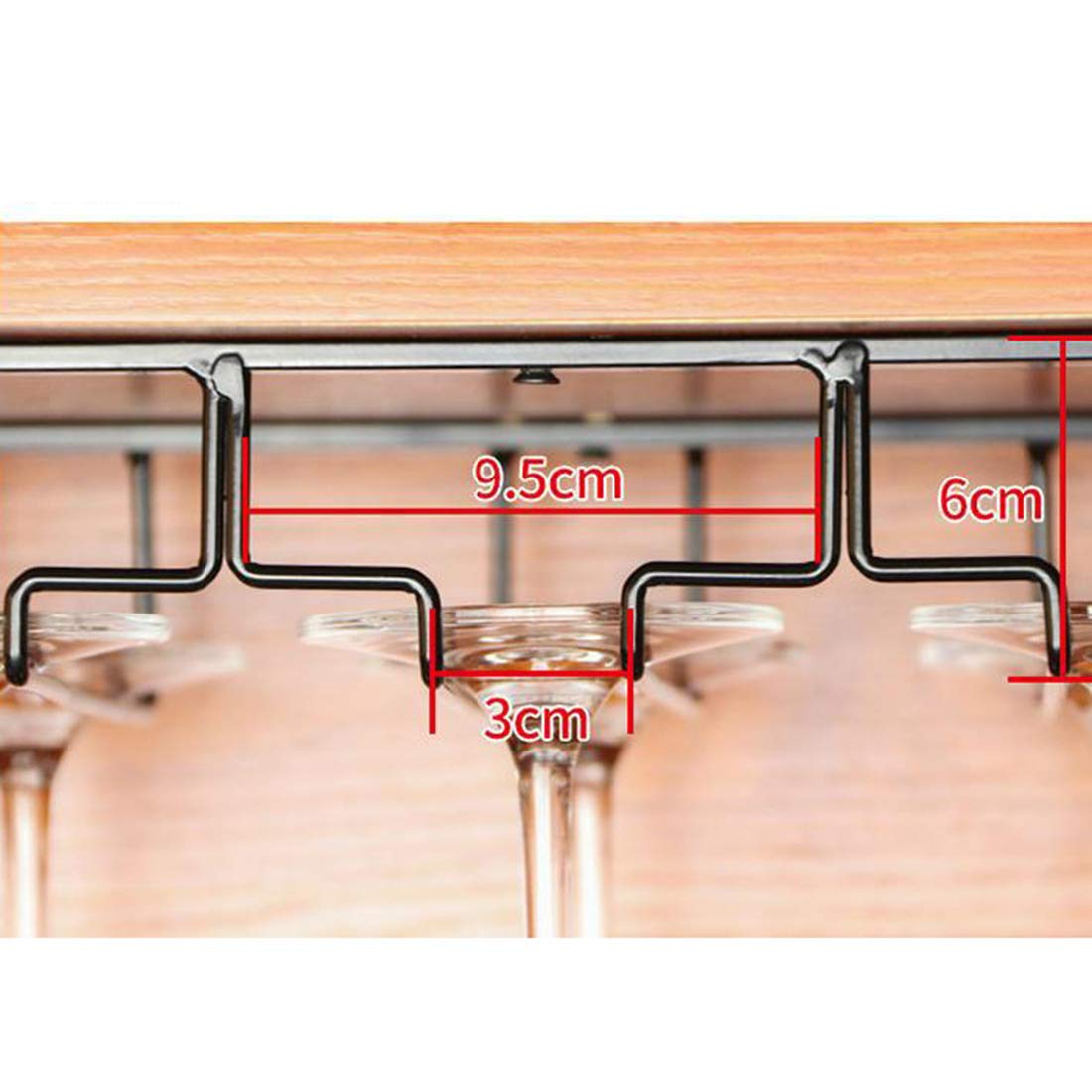 Soporte de Acero para Colgar Copas en la Cocina Tosbess Soporte para ...