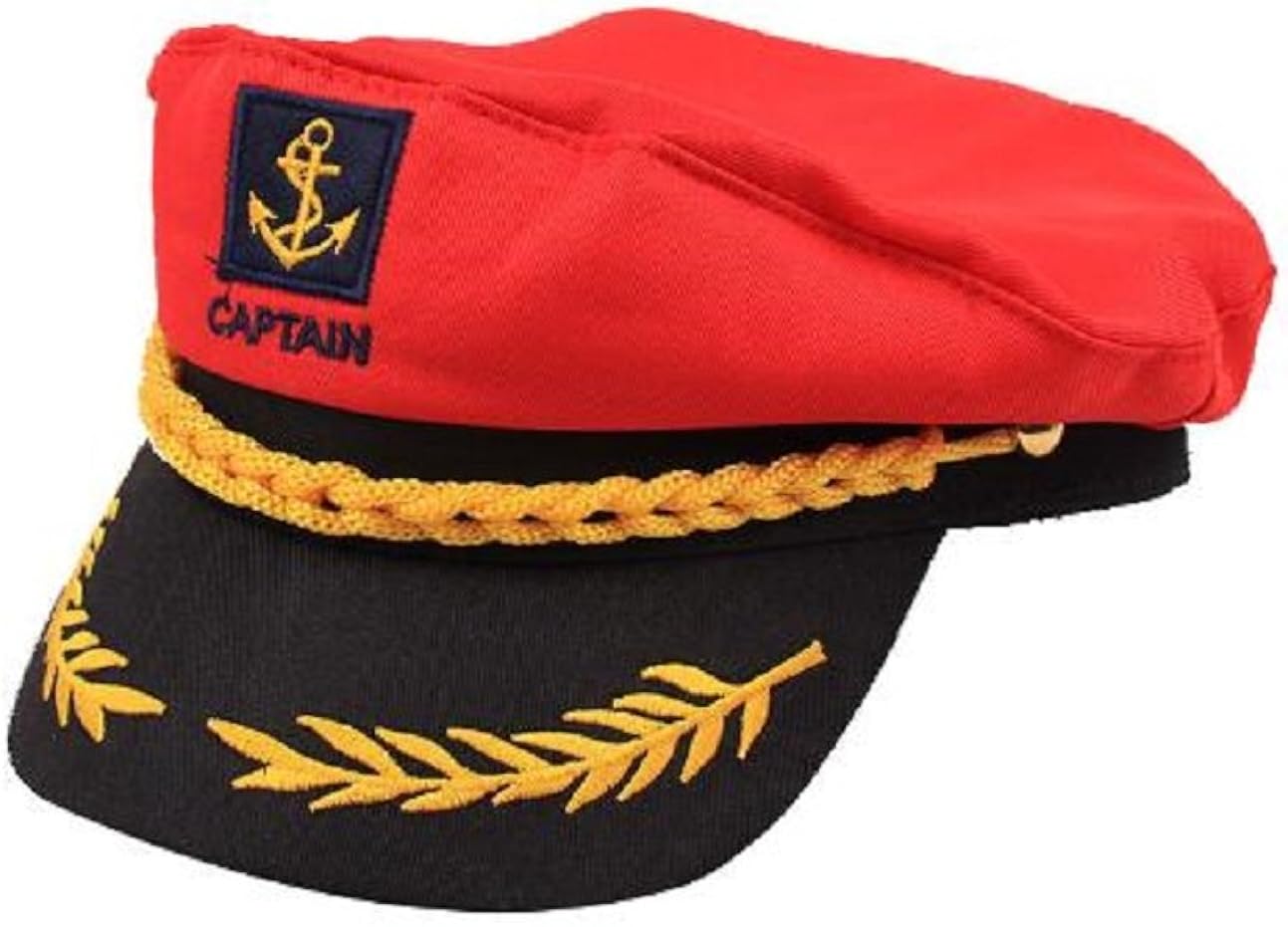 Seemannskappe, Marineblau, Marineblau, Admiral, Rot : Amazon.de: Bekleidung