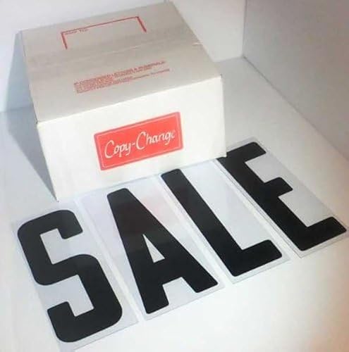 Marquee Letters for Portable Road Signs - 8 Inch Black Letters, Red ...