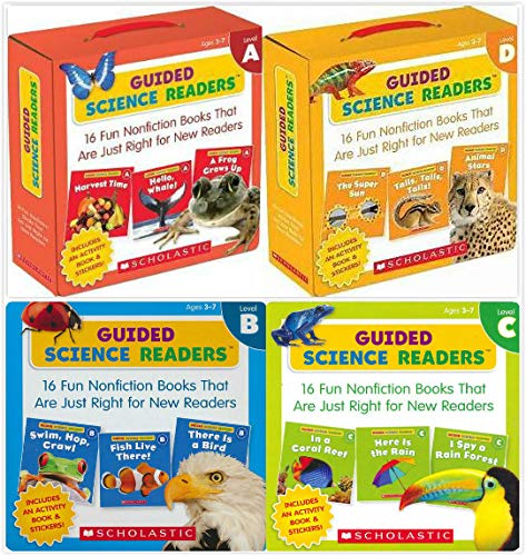 Guided Science Readers Packs Set (4 Packs) - Level A, Level B, Level C ...