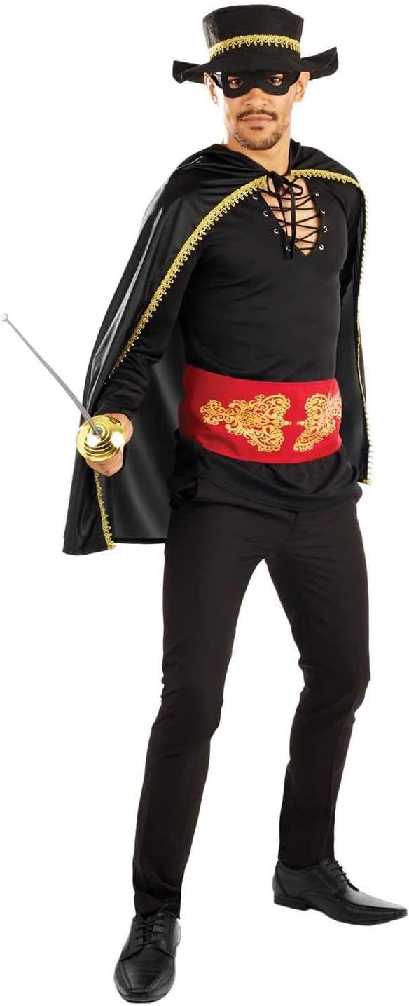 Fun Shack Mens Senor Bandit Costume Adults 90s Movie Spanish Caped ...