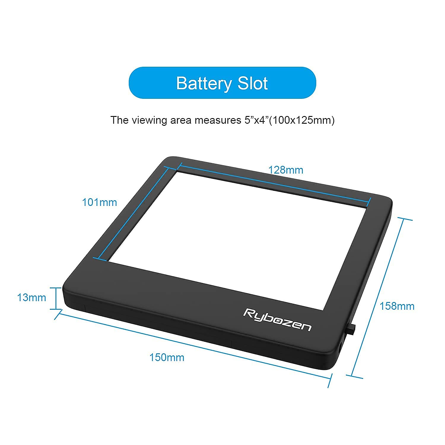 Mua Rybozen Ultra-Thin Portable Slide Scanner 5 x 4 Inches LED Light ...