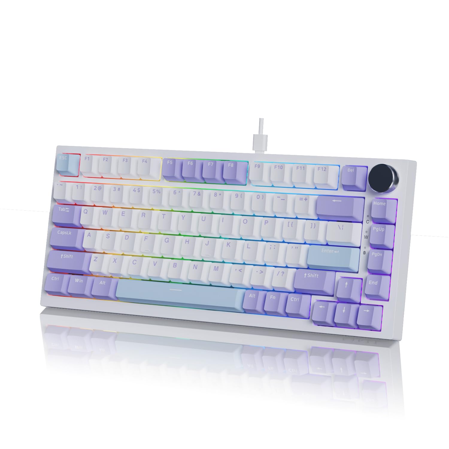 Mua AK820 75% Wired RGB Slab Mechanical Keyboard with Volume Control ...