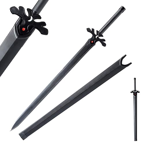 Handmade Anime Cosplay Props,Stainless Steel, Katana SAO Kirito Sword ...