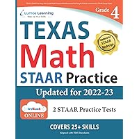 TEXAS STAAR Test Prep: 4th Grade Math Practice Workbook and Full-length ...