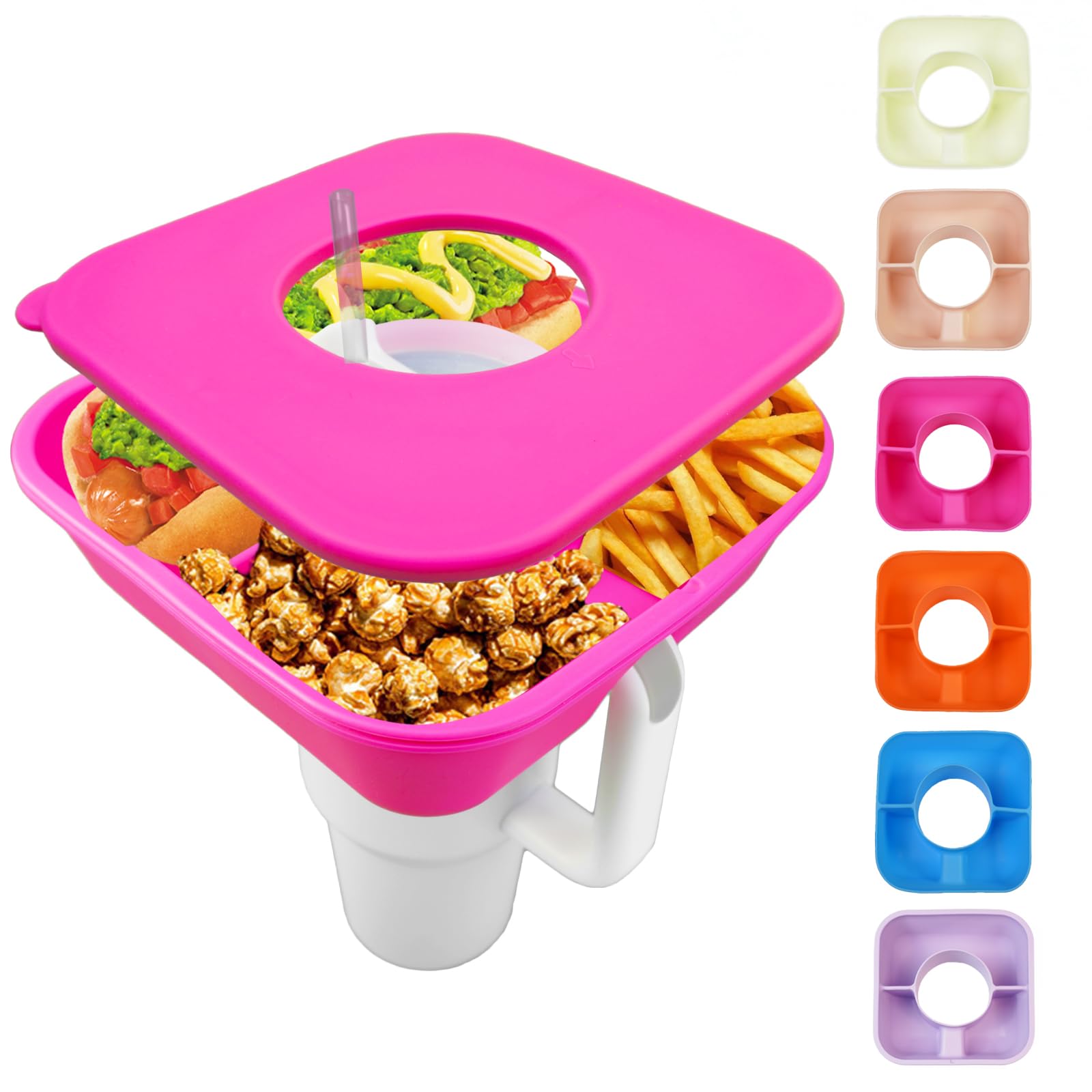 Good Haus Snack Bowl for Stanley Cup 40 oz Tumbler Snack Tray Reusable ...