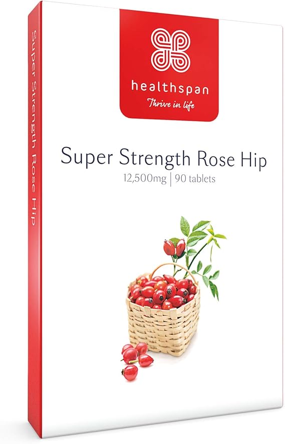 Rose Hip | Super Strength | Healthspan | 90 Tablets | Calcium | Vitamin ...